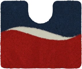 BATEX GELO - Koupelnová předložka červená Rozměr: 50x60 cm s výřezem pro WC