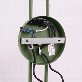 Sollux Lighting Nástěnné svítidlo NOX 2 olivově zelené s vypínačem