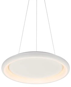 ACA DECOR LED závěsné svítidlo DIANA, bílé, průměr 41 cm