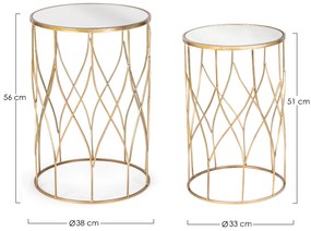 BIZZOTTO Set konferenčních stolků ELENOR J15 0746201