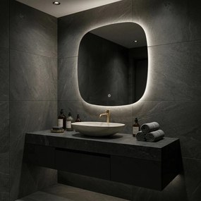 Tutumi Zrcadlo 70x70 cm s regulovatelným LED osvětlením HOM-01519