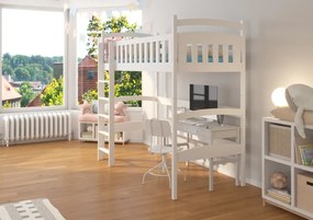 Patrová postel mezzanine s matrací MIAGO 180x80