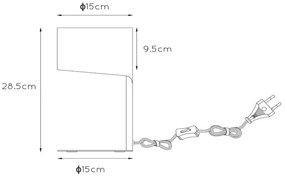 Lucide 45504/01/31 - Stolní lampa KNULLE 1xE14/40W/230V bílá
