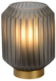 Lucide 45595/01/51 stolní lampa Sueno, saténové šedá, E14, 17cm