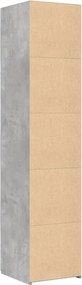 Skříň highboard betonově šedá 40x42,5x185 cm kompozitní dřevo 3281402