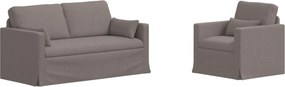 Set pohovek 2 ks Taupe textil 3407541
