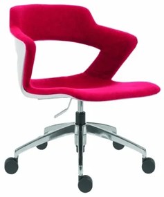 Antares Plastová židle 2160 TC Aoki ALU FRONT UPH GALERIE - Čalounění Antares LÁTKY (IR,RA) / IRIS, RALLY Barva plastu Antares cihlově červená