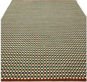 Zelenomodrý ručně tkaný koberec s příměsí vlny 120x170 cm Ember – MADE