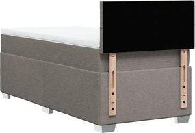Box spring postel s matrací taupe 90x190 cm textil 3285747