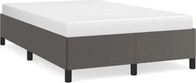 Rám postele bez matrace šedý 120x190 cm umělá kůže 3269649