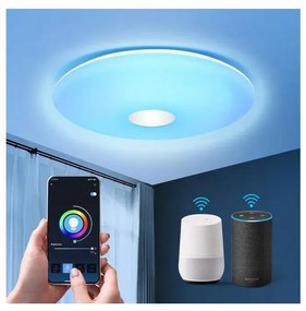 Aigostar - LED RGBW Stmívatelné stropní svítidlo 18W/230V pr. 34 cm Wi-Fi