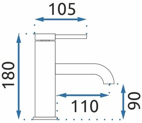Umyvadlová baterie REA SPOT nízká zlatá
