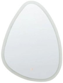 Nástěnné LED zrcadlo ø 78 cm stříbrné BETHUNE Beliani