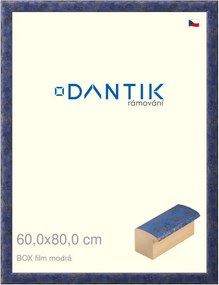 DANTIK rámeček 60x80 | BOX film modrá (Plexi Čiré)
