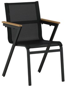 Jídelní židle Mexico, 2ks, černá