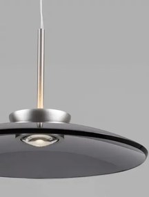 LED stmívatelný nikl designový lustr Esti