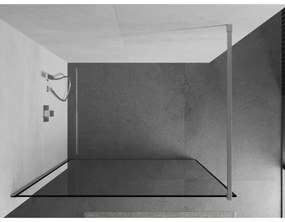 Mexen Kioto sprchová zástěna 70x200 cm 8 mm, chromový profil, sklo černý rám, 800-070-101-01-70