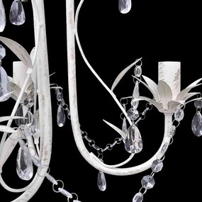 Křišťálové lustry 2 ks elegantní bílé 278738