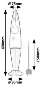 Rabalux 76107 - LED Lávová lampa LOLLIPOP LED/25W/230V