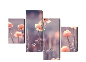 Vícedílný obraz Jarní 3D Květiny Nedostatek Nedostatek Plátno Canvas 240x150