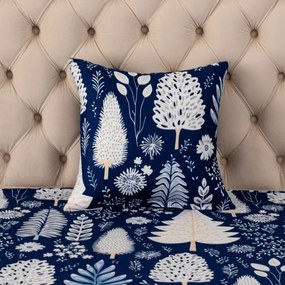 Povlak na polštář z mikrovlákna INDIGO BLOOM 45x45 cm, modrý