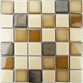 Keramická mozaika Premium Mosaic béžová 30x30 cm lesk MOS48MIX2