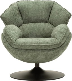 Šedozelené otočné křeslo Retro Style – Mauro Ferretti