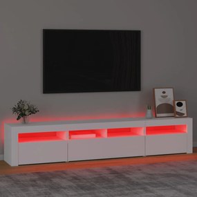 TV skříňka s LED osvětlením bílá 210 x 35 x 40 cm 3152730