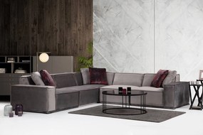 Designová rohová sedačka Valtina 300 cm šedá