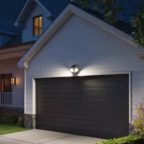 Philips Zyren bílá / LED venkovní nástěnné solární svítidlo s PIR čidl