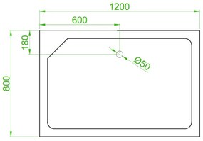 BPS-koupelny Hydromasážní box HYD-AL120 pravý, 120x80 cm, kartáčovaný chrom/transparent