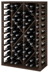 Expovinalia Regál na víno TORAL II Materiál a odstín: Borovice s černým nátěrem