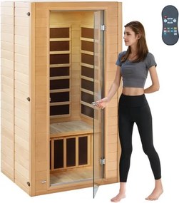 Far Infrared Wooden Sauna Room Domácnost Spa pro 1 až 2 osoby 1400 W