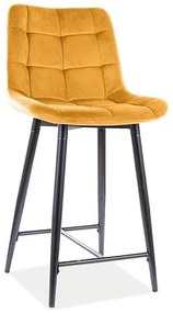 Barová židle Chic II, žlutá / černá