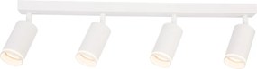 Bodové svítidlo Pipe Ring, 4x bílé kovové stínítko, w