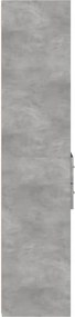 Skříň highboard betonově šedá 40x42,5x185 cm kompozitní dřevo 3281444