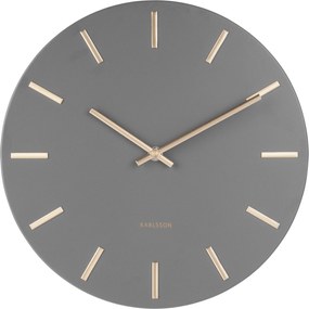 Nástěnné hodiny Charm 30 cm tmavě šedé