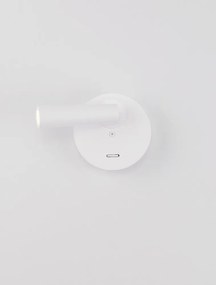 Matně bílé hliníkové LED bodové svítidlo s ohybatelnou konstrukcí 7x10 cm Tico – Nova Luce