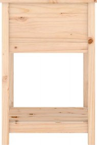 vidaXL Truhlík s policí 54 x 54 x 81 cm masivní borové dřevo [823773] Barva: Přírodní