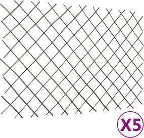 Vrbové trelážové ploty 5 ks 180 x 120 cm 147760