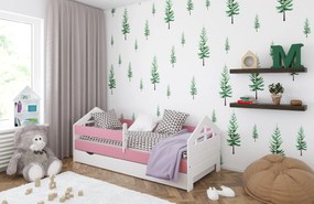 BabyBeds Dětská postel ALA Velikost postele: 160x80 cm, Barevné provedení: Růžová, Úložný prostor: Ano, s úložným prostorem Bílá