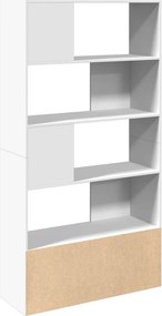 Knihovna bílá 100 x 36 x 189 cm kompozitní dřevo 3295324