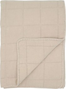 Béžový přehoz s opraným vzhledem Aix Vintage Quilt - 130*180 cm