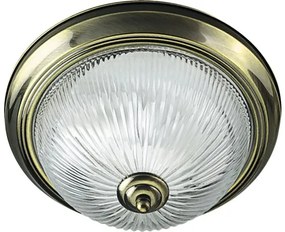 Přisazené stropní osvětlení TOP-LIGHT, 2xE27, 60W, 28cm, kulaté, mosazné 83/30