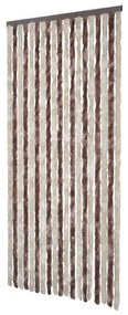 Závěs proti hmyzu béžový a světle hnědý 90 x 220 cm Chenille 240571