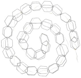 Markslöjd 705753 - LED Dekorační řetěz SERVE LED/3xAA 1,9m stříbrná