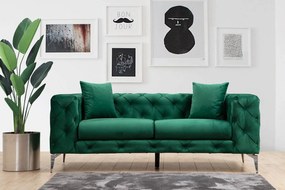 Designová sedačka Rococo 197 cm zelená