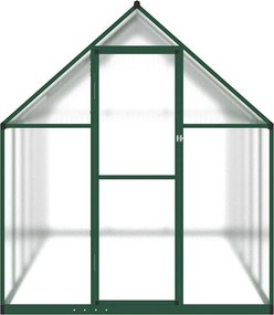Skleník s podkladovým rámem zelený 334 x 169 x 195 cm hliník 3266327
