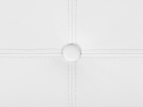 Puf s úložným prostorem ⌀ 38 cm bílý MARYLAND Beliani