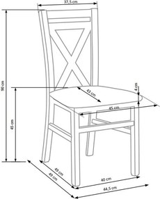 Jídelní židle Darius II, tmavý ořech